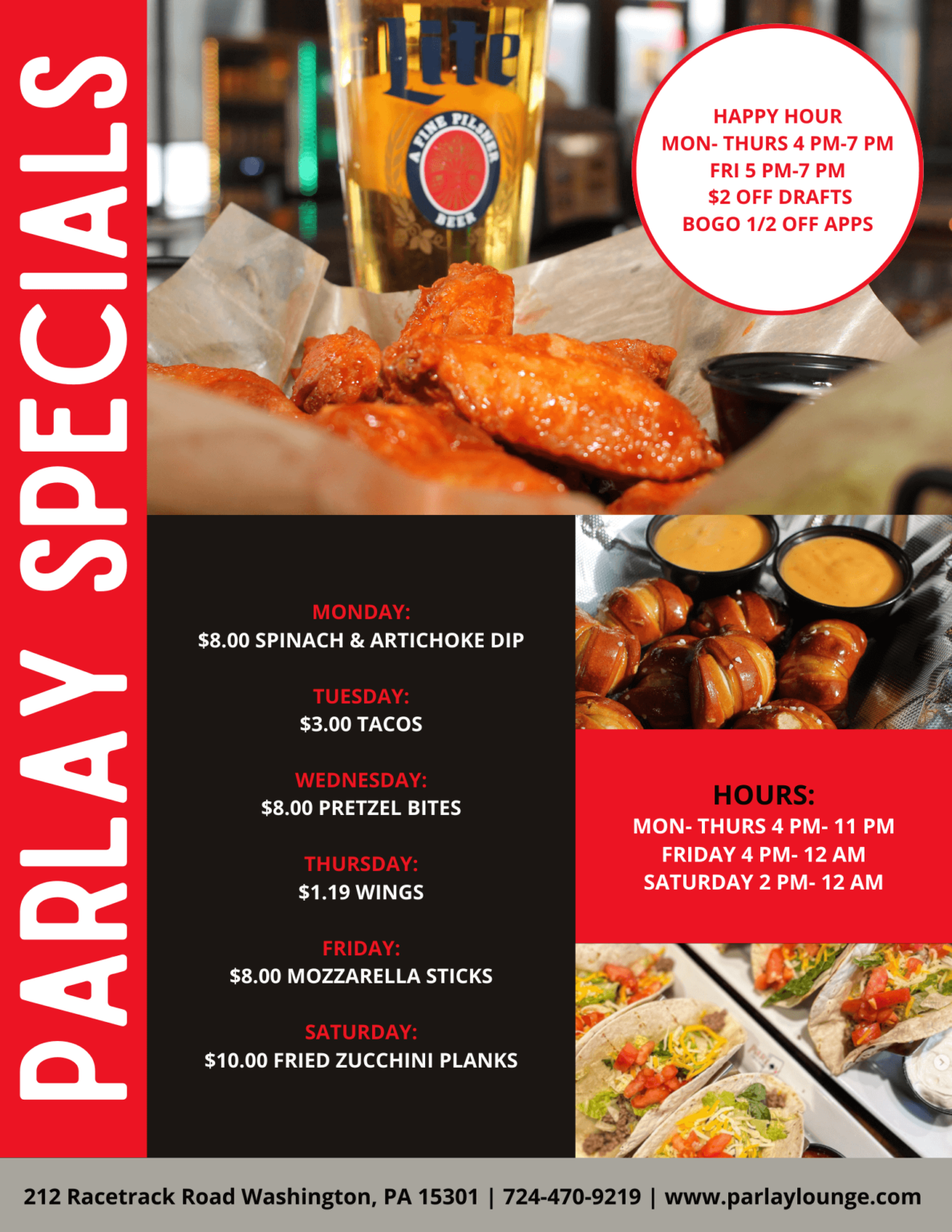 Parlay Lounge – Restaurant in Washington PA